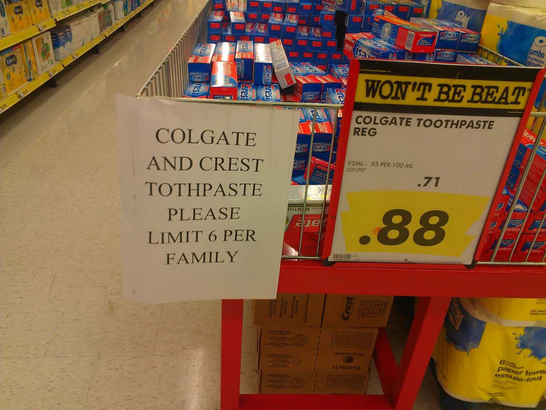 Colgate And Crest Toothpaste
